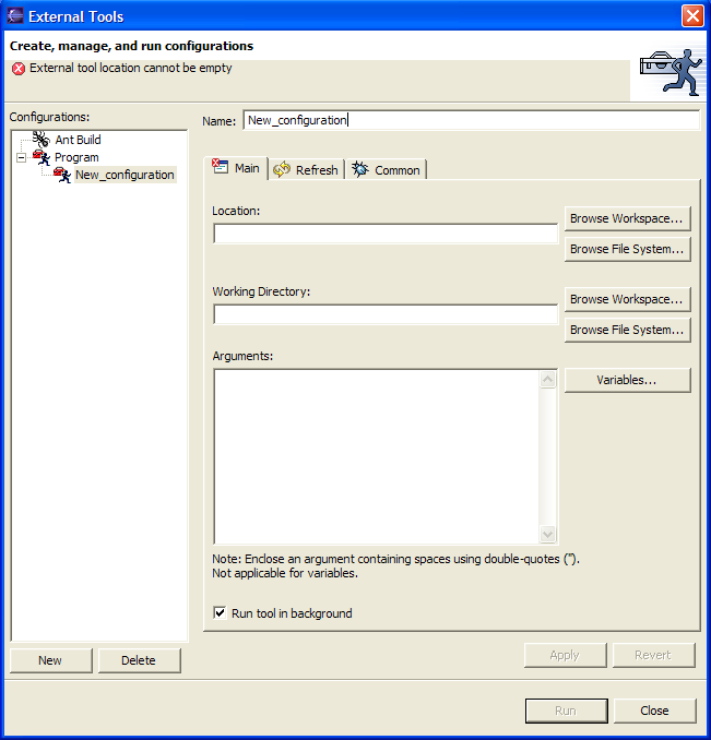 Running Perl Scripts Within Eclipse